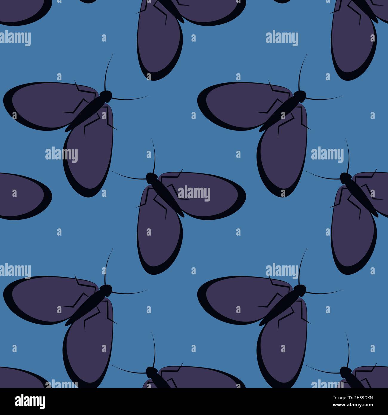 Seamless pattern, endless texture - Illustration on a square background ...