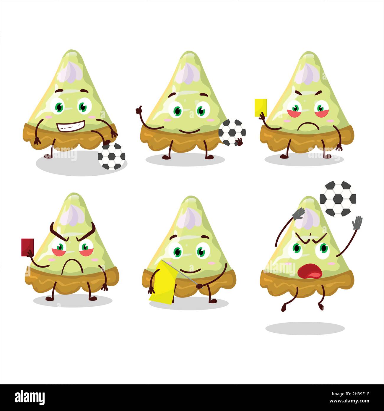 Key Lime Pie Slice Clipart
