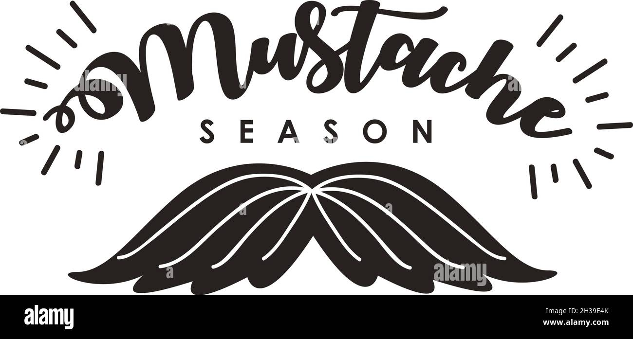 happy movember celebration with mustache Stock Vector Image & Art - Alamy