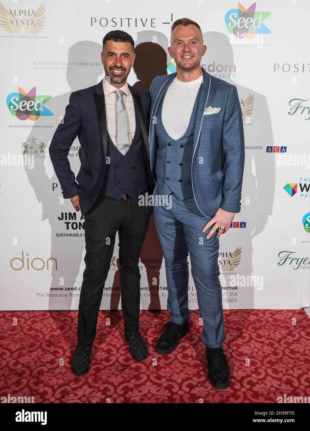 Daniel Hatfield (left) and Joff Powell (right) attend the second annual ...