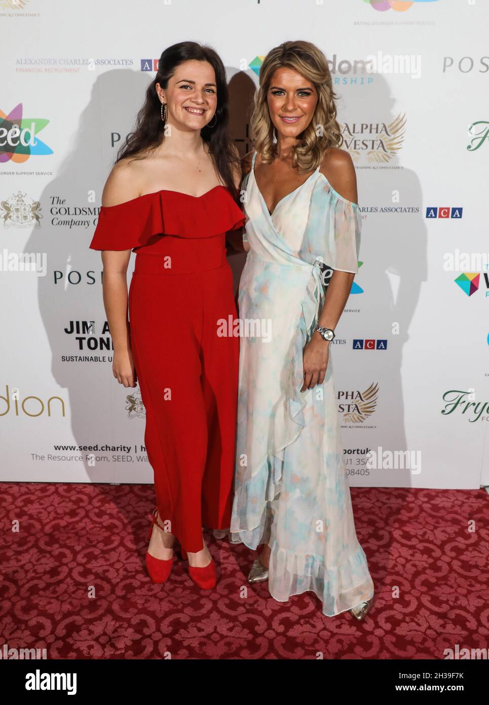 London, UK. 26th Oct, 2021. Rhiannon Hopkins (left) and Gemma Oaten ...