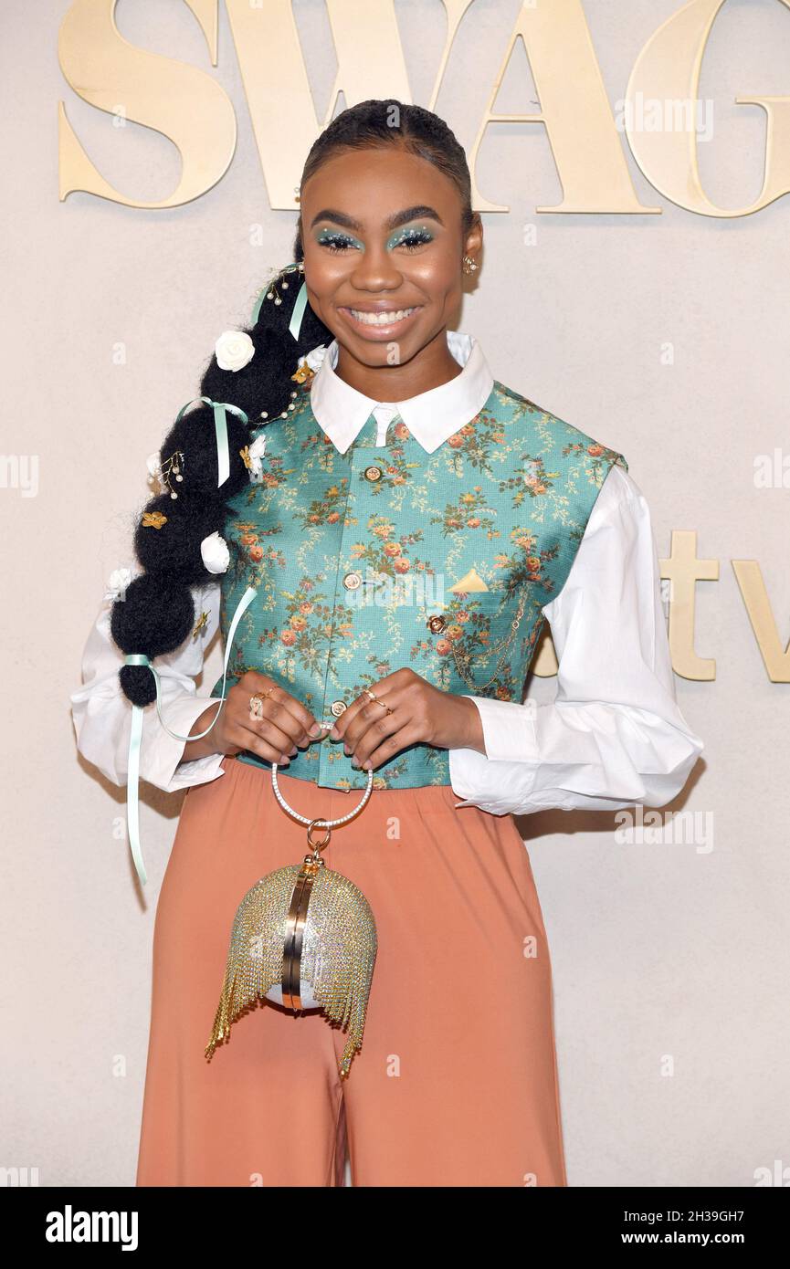 New York, USA. 26th Oct, 2021. Jordan Rice attends Apple's "Swagger ...