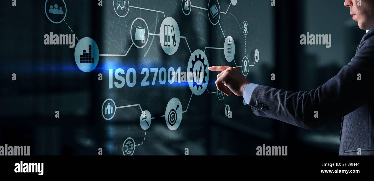 ISO 27001. International information security standard. Concept of ISO ...