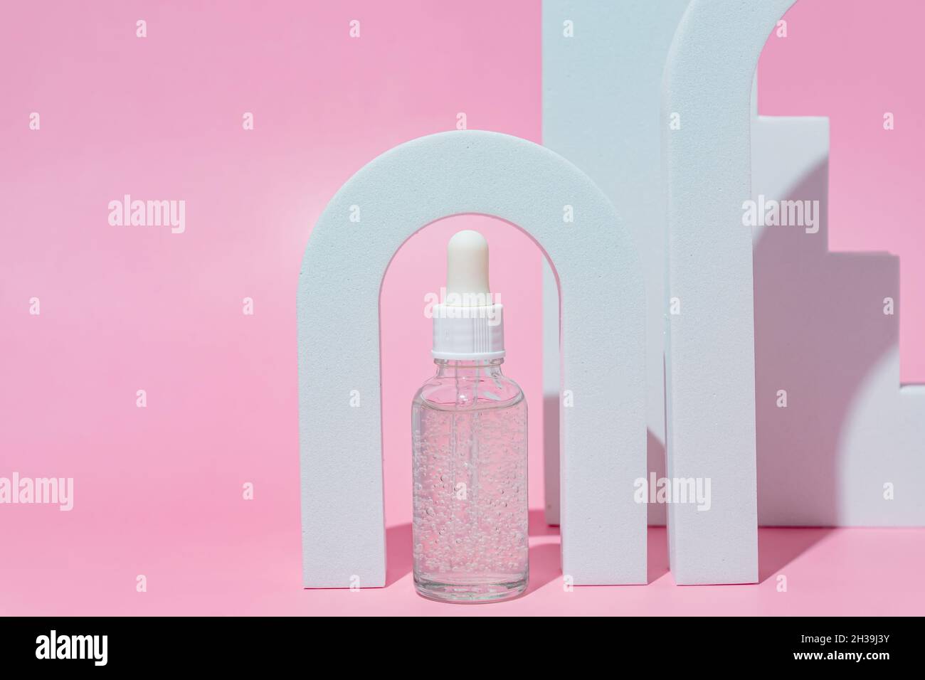 Beauty collagen face oil in a glass dropper bottle in Arch. Trendy ...