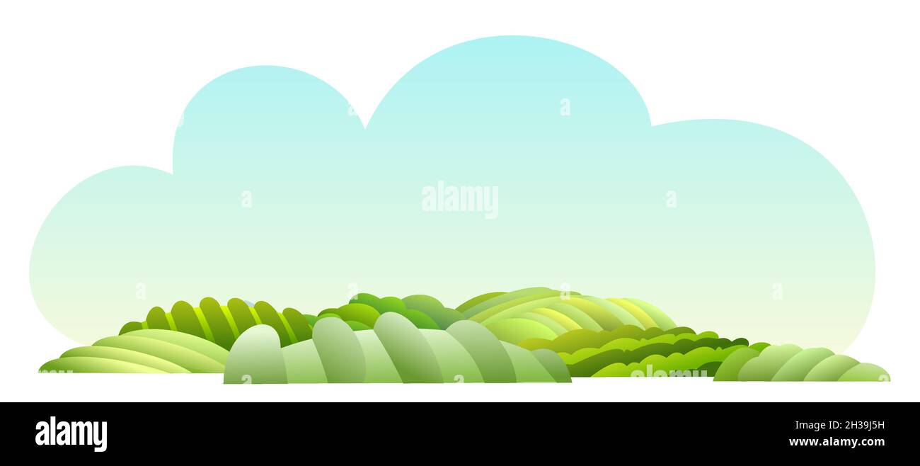 Rural field hills on Cut Out Stock Images & Pictures - Alamy