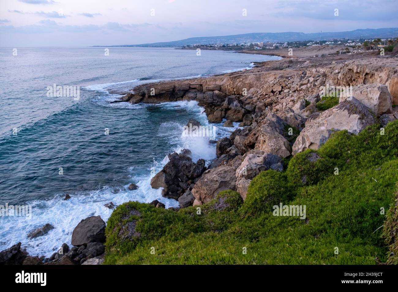 Rocky coastline in the Lempa area of paphos, Cyprus Stock Photo - Alamy