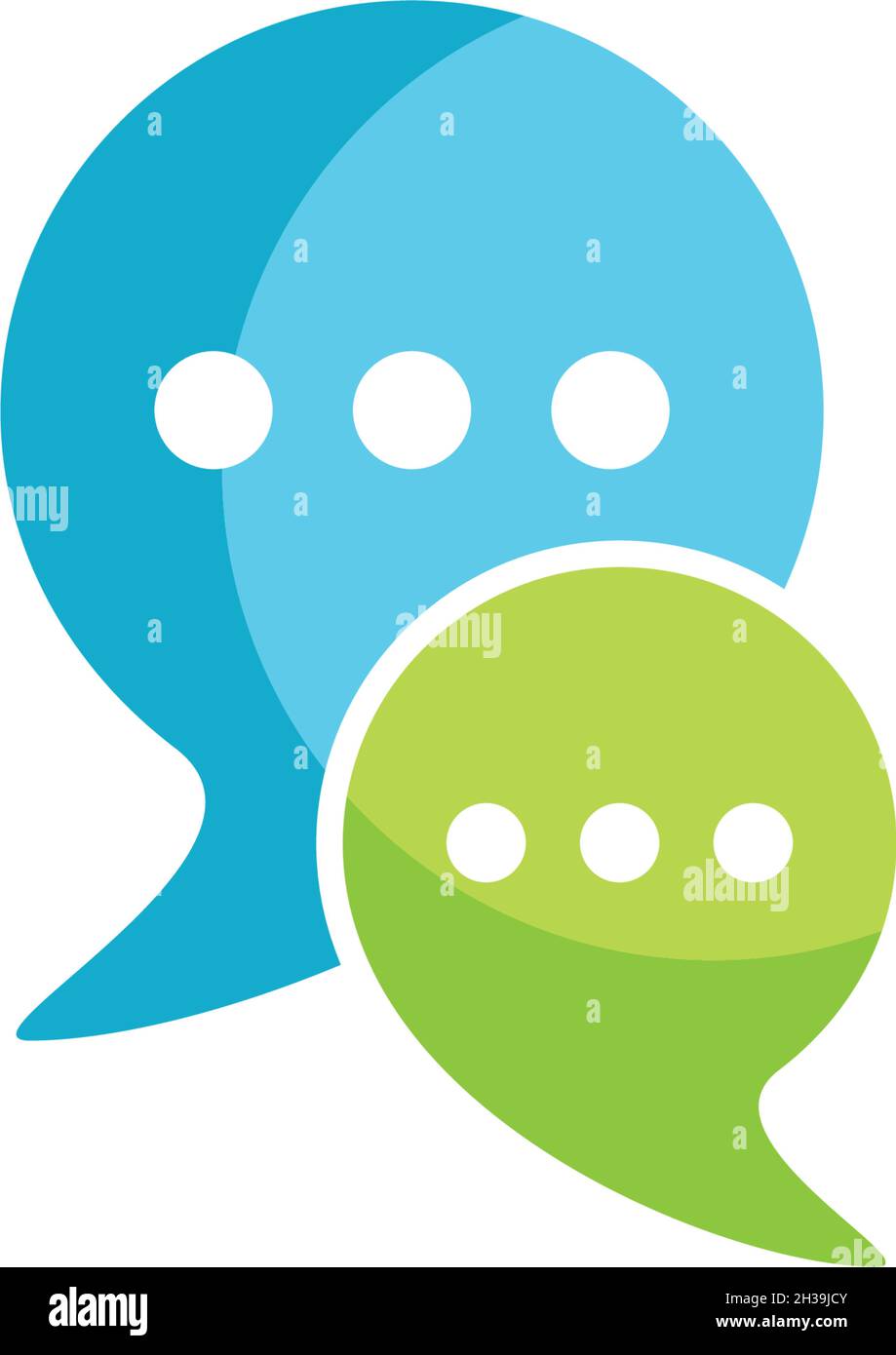 Speech bubble icon and Logo template vector illustration Stock Vector ...