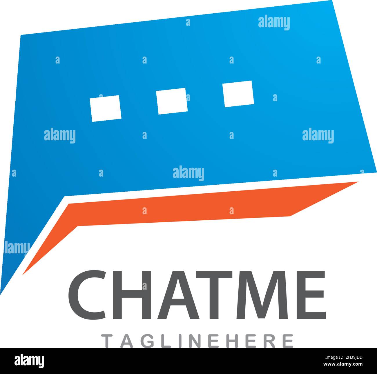 Speech bubble icon and Logo template vector illustration Stock Vector ...