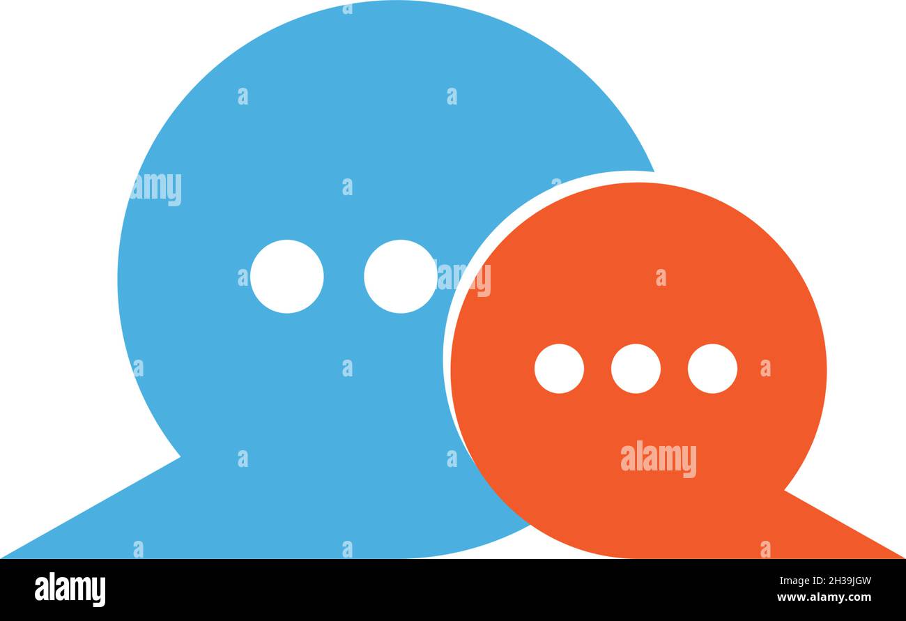 Speech bubble icon and Logo template vector illustration Stock Vector ...