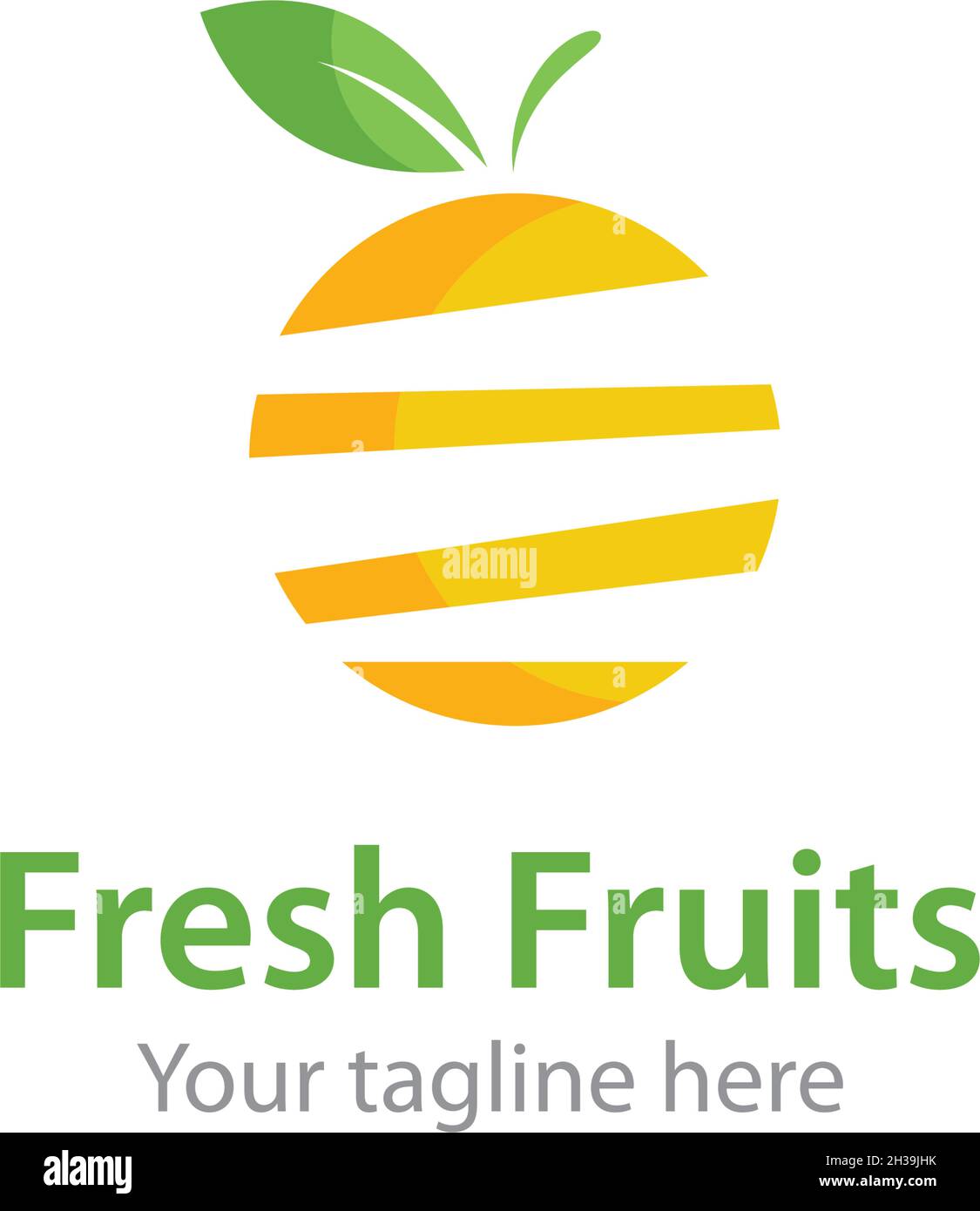 Fresh Orange fruit logo ilustration vector template Stock Vector Image ...