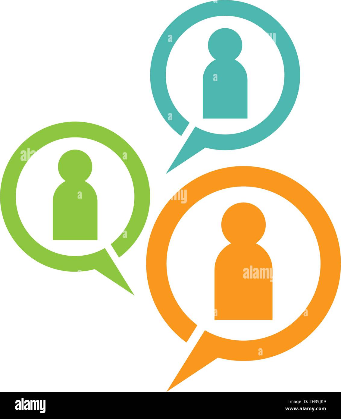 Speech bubble icon and Logo template vector illustration Stock Vector ...