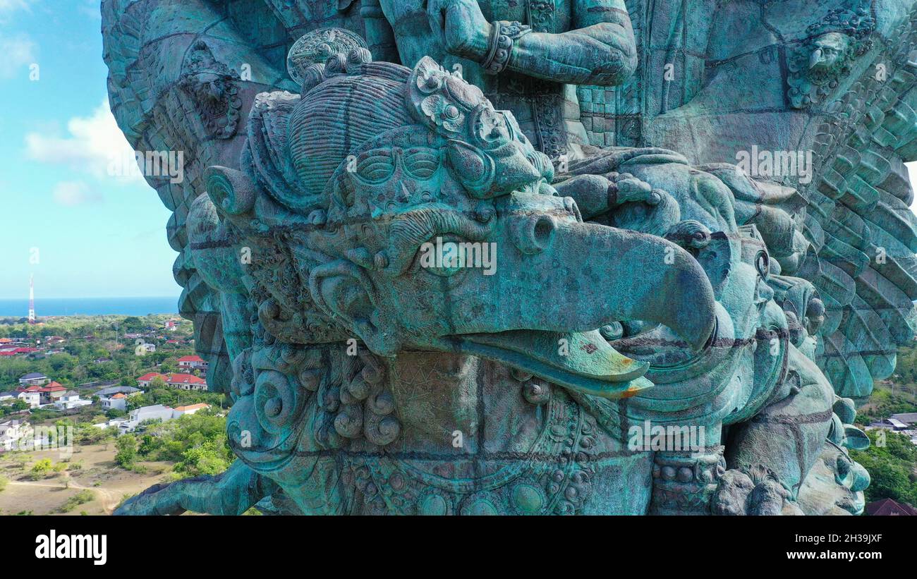 Head of Garuda. The part of Garuda Wisnu Kencana statue located in Bali ...