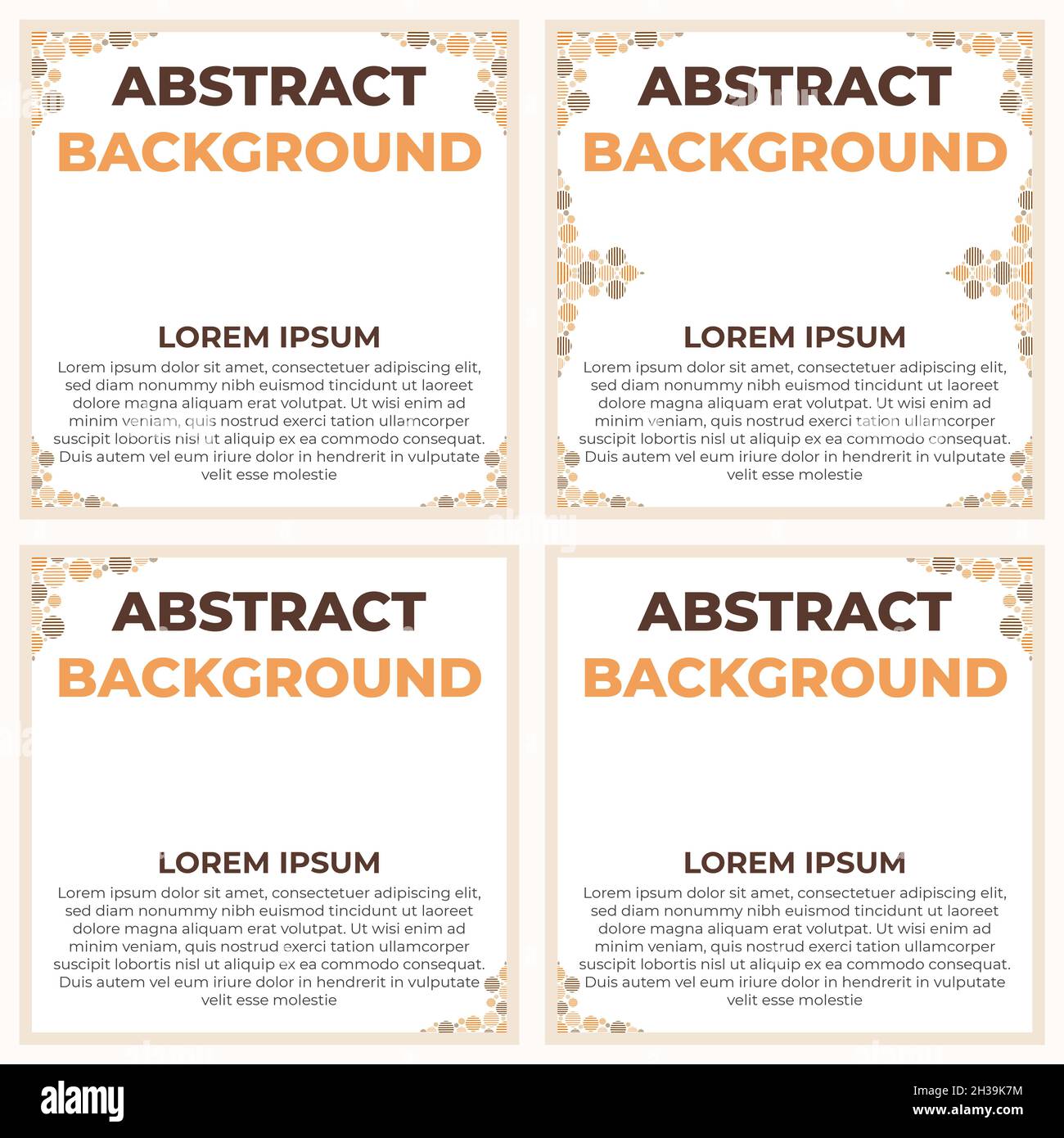 abstract geometric social media post template design Stock Photo - Alamy