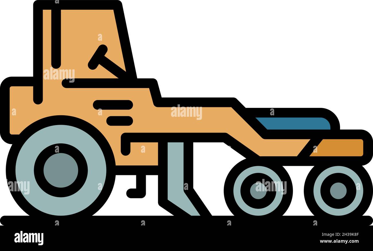 Industry grader machine icon. Outline industry grader machine vector ...
