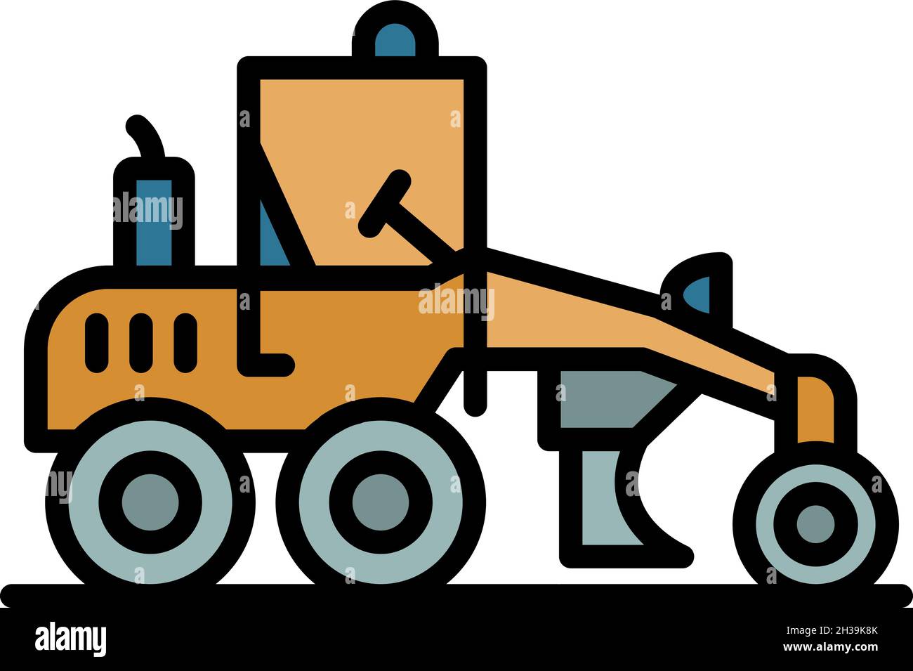 Business grader machine icon. Outline business grader machine vector ...