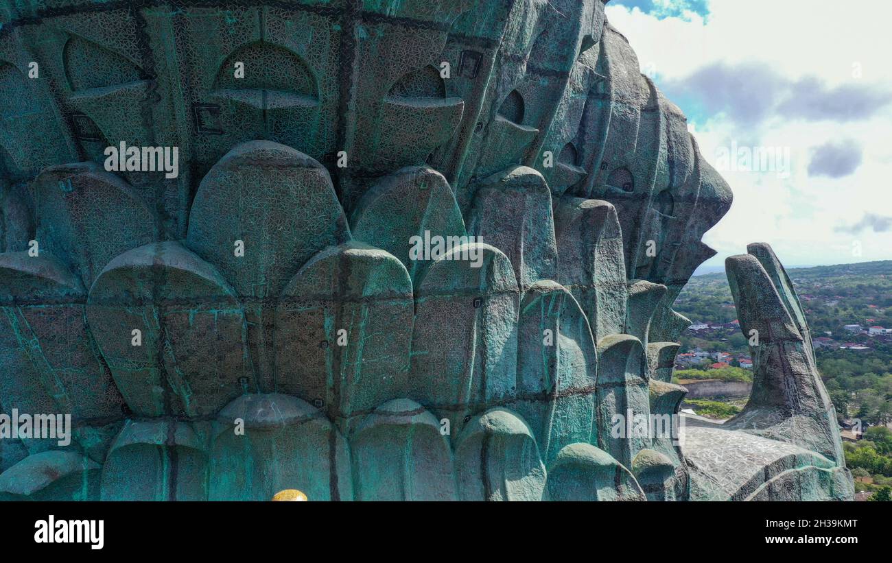 Close up of the wings of the Garuda bird. Garuda Wisnu Kencana statue ...