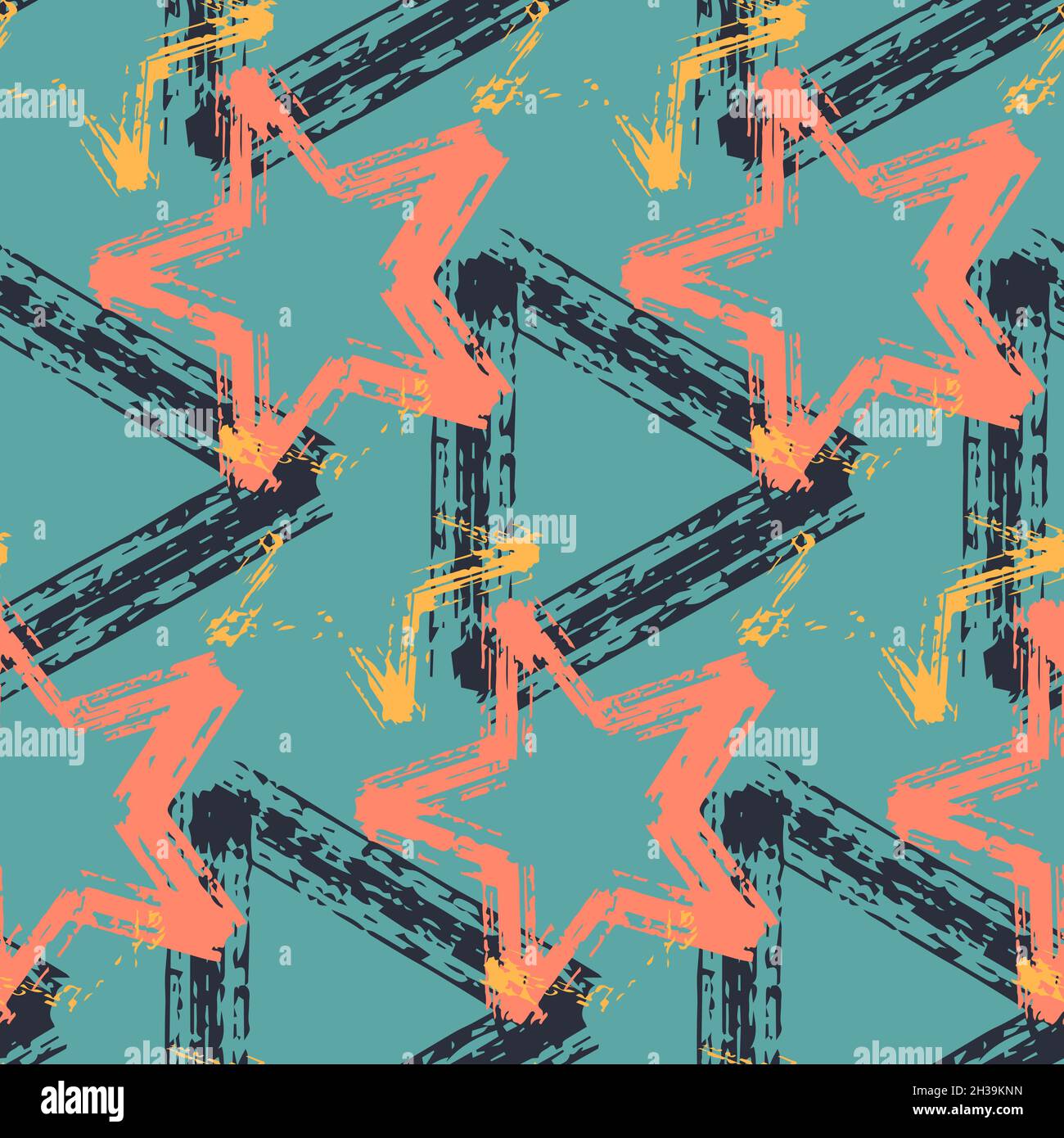 Seamless pattern, abstract background triangle star geometric shape ...