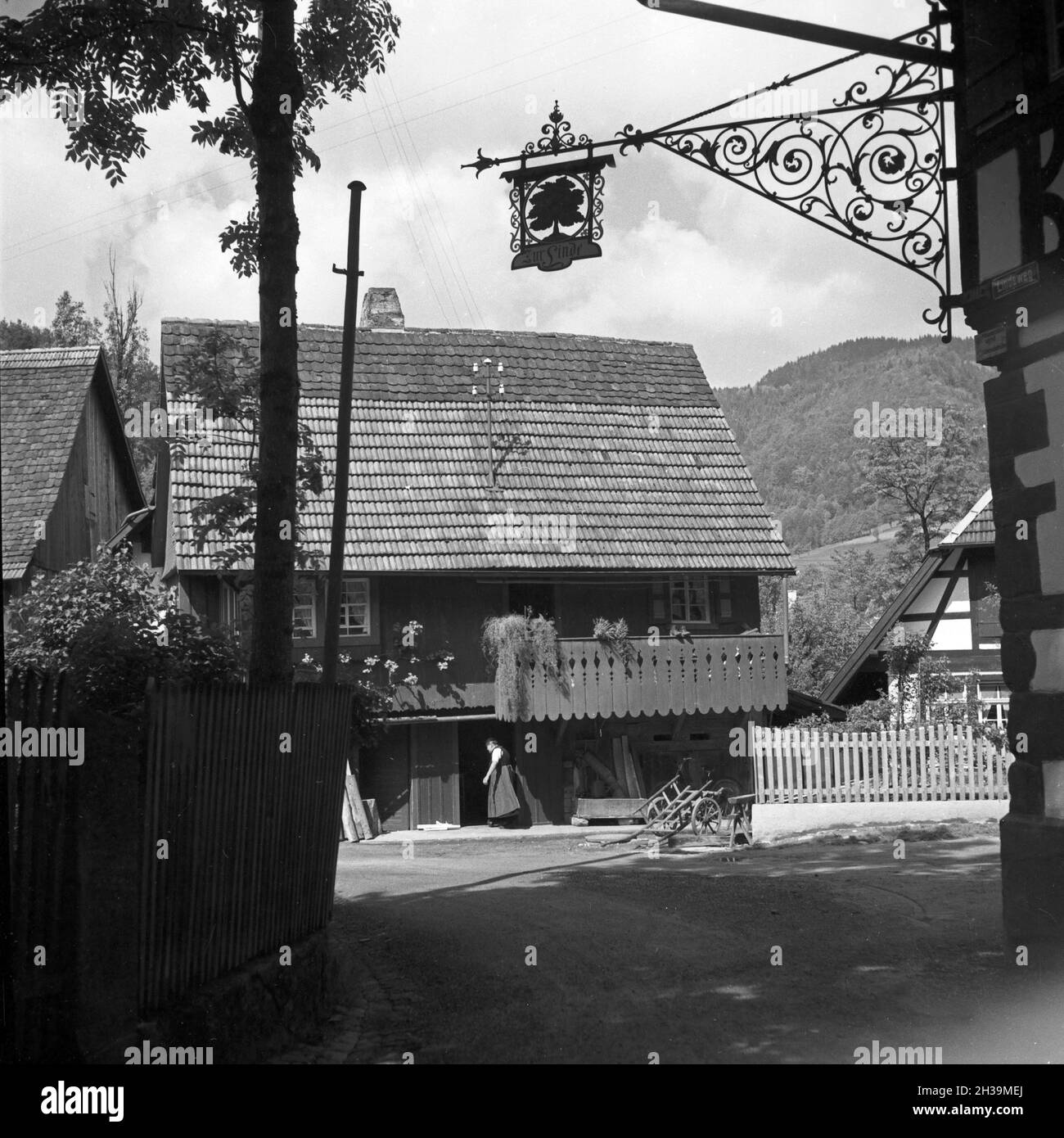 Black forest idyll in gutach Black and White Stock Photos & Images - Alamy