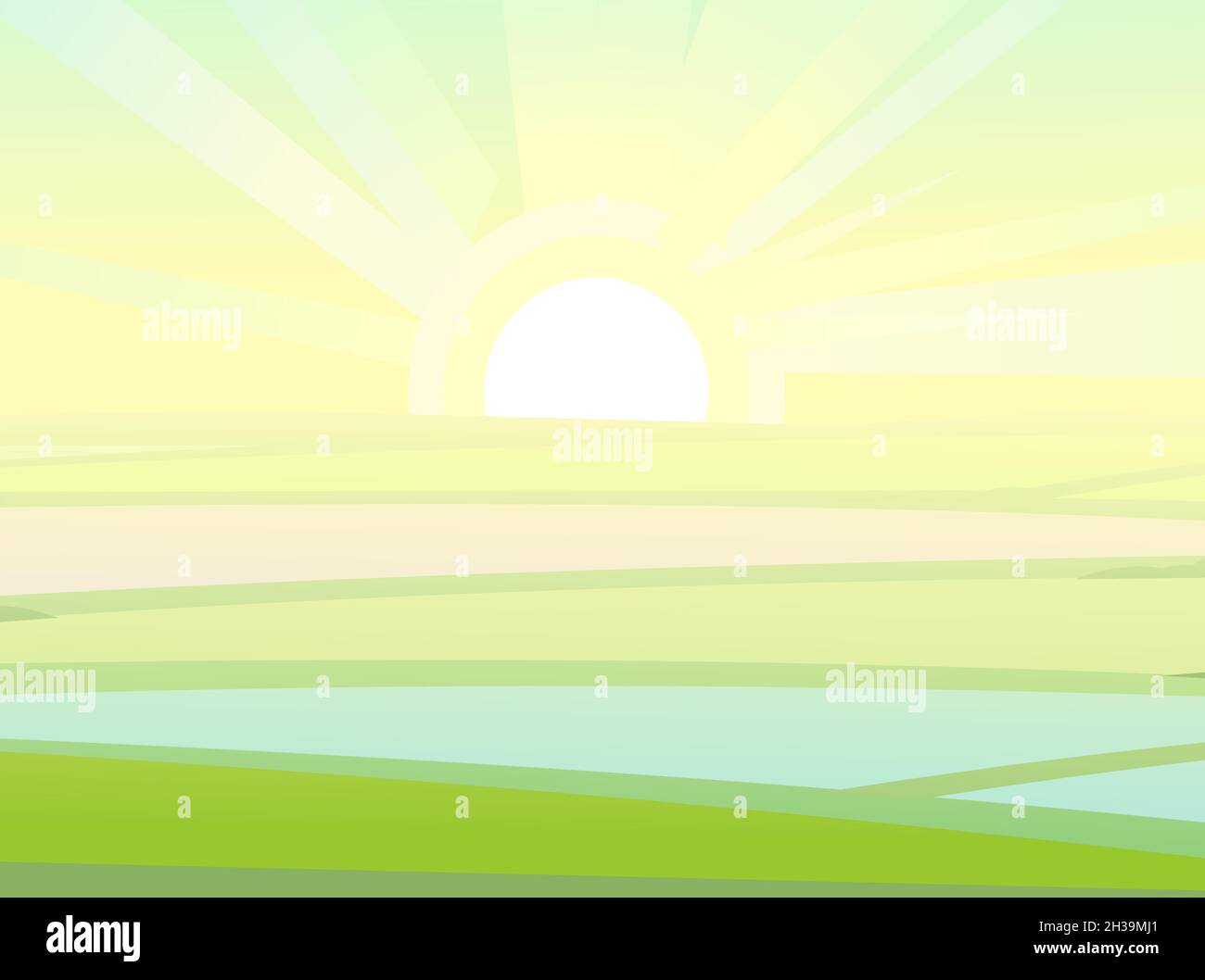 Agriculture fields on flat Stock Vector Images - Alamy