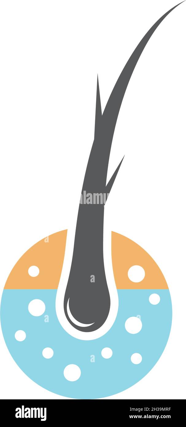 Follicle Hair treatment logo vector icon template Stock Vector Image ...