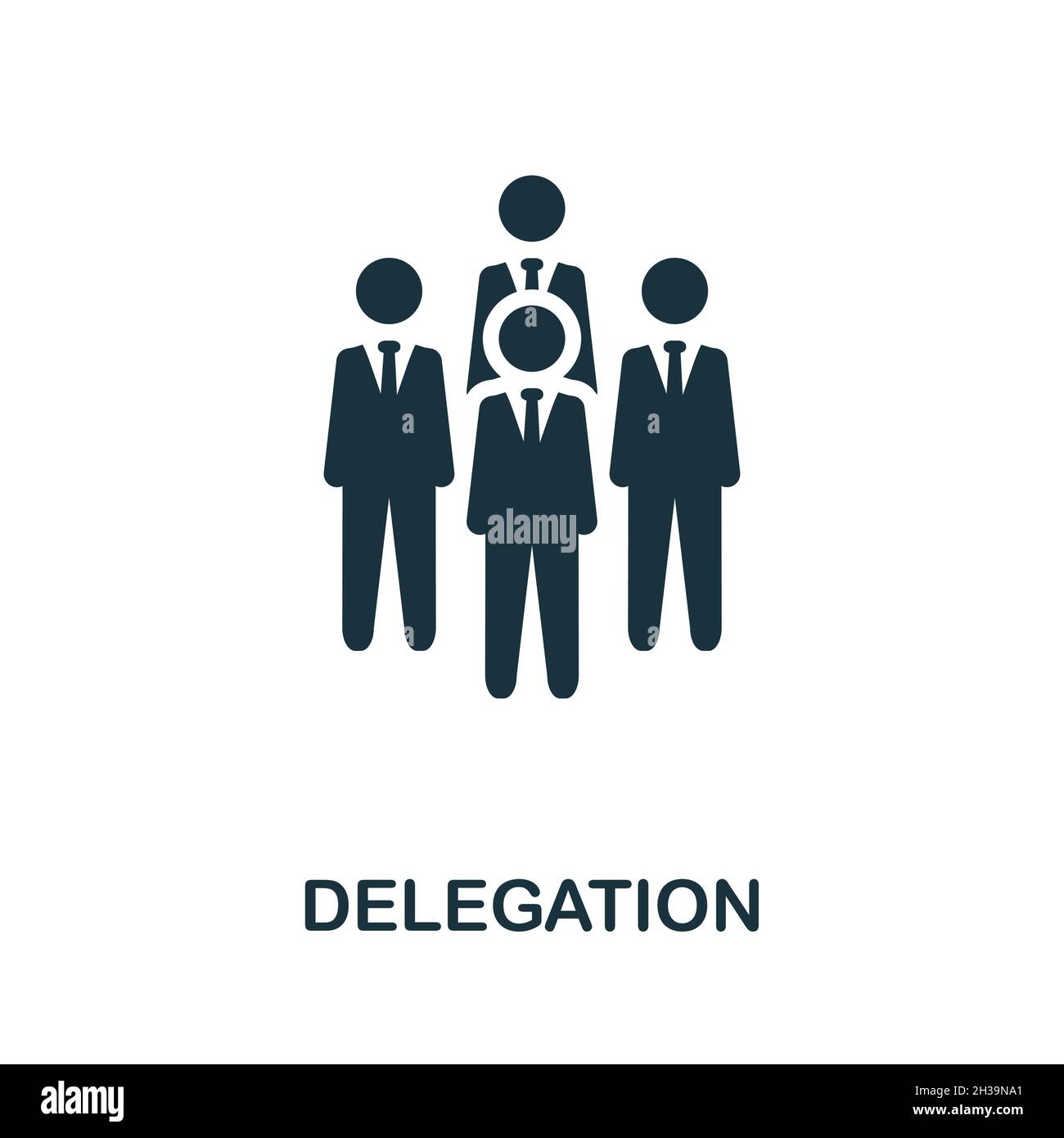 Delegation icon. Creative element from leadership collection ...