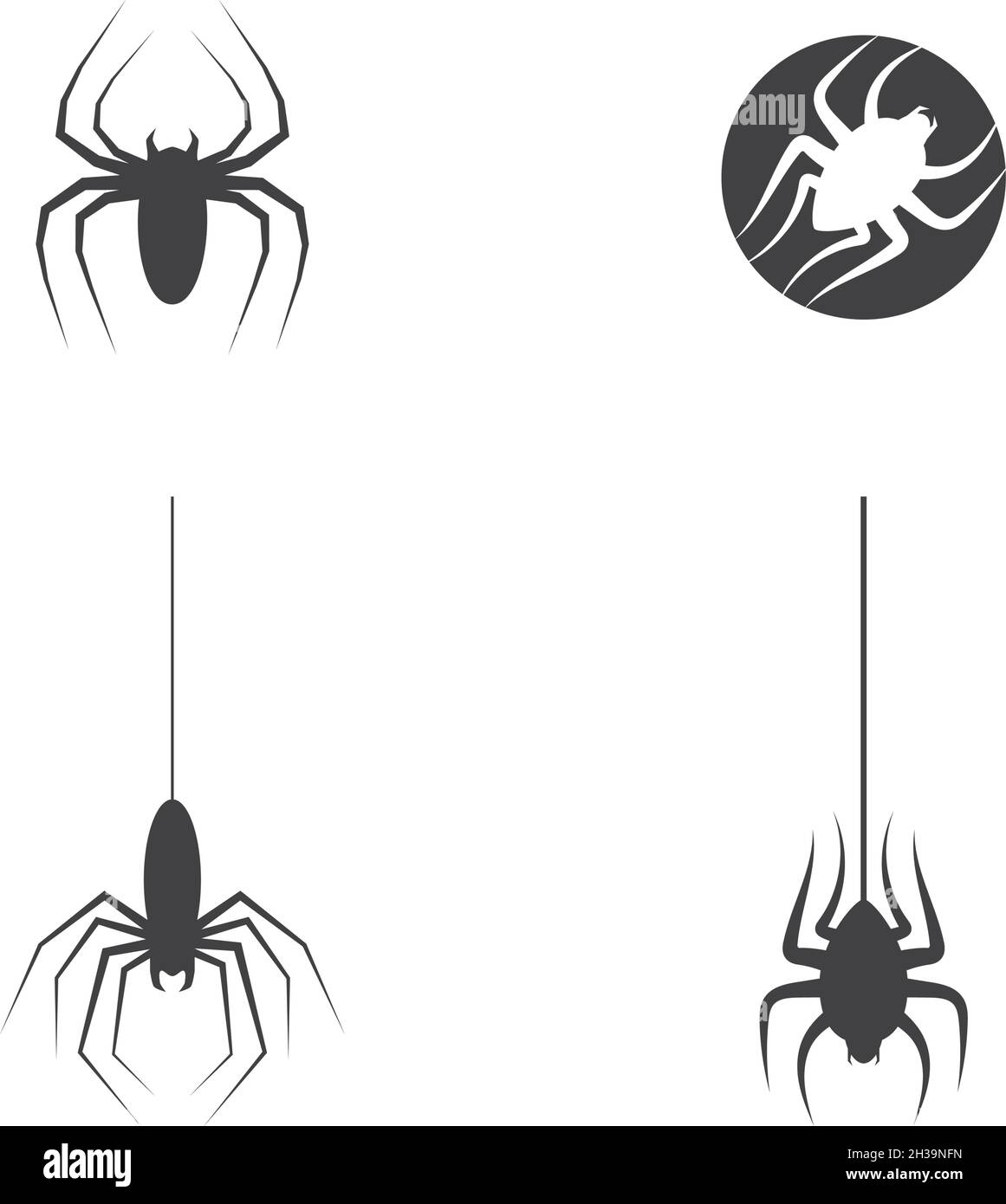 spider ilustration logo vector template Stock Vector Image & Art - Alamy