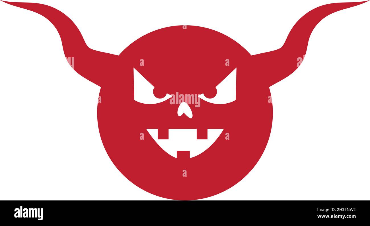 Devil face character logo ilustration vector template Stock Vector ...