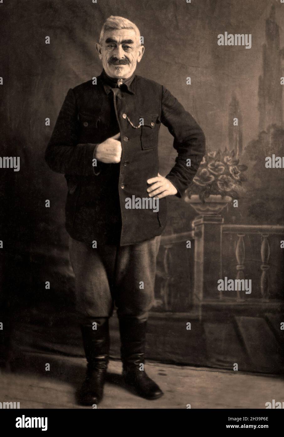 Vintage portrait of a men. The shot was taken around 1912 year Stock ...