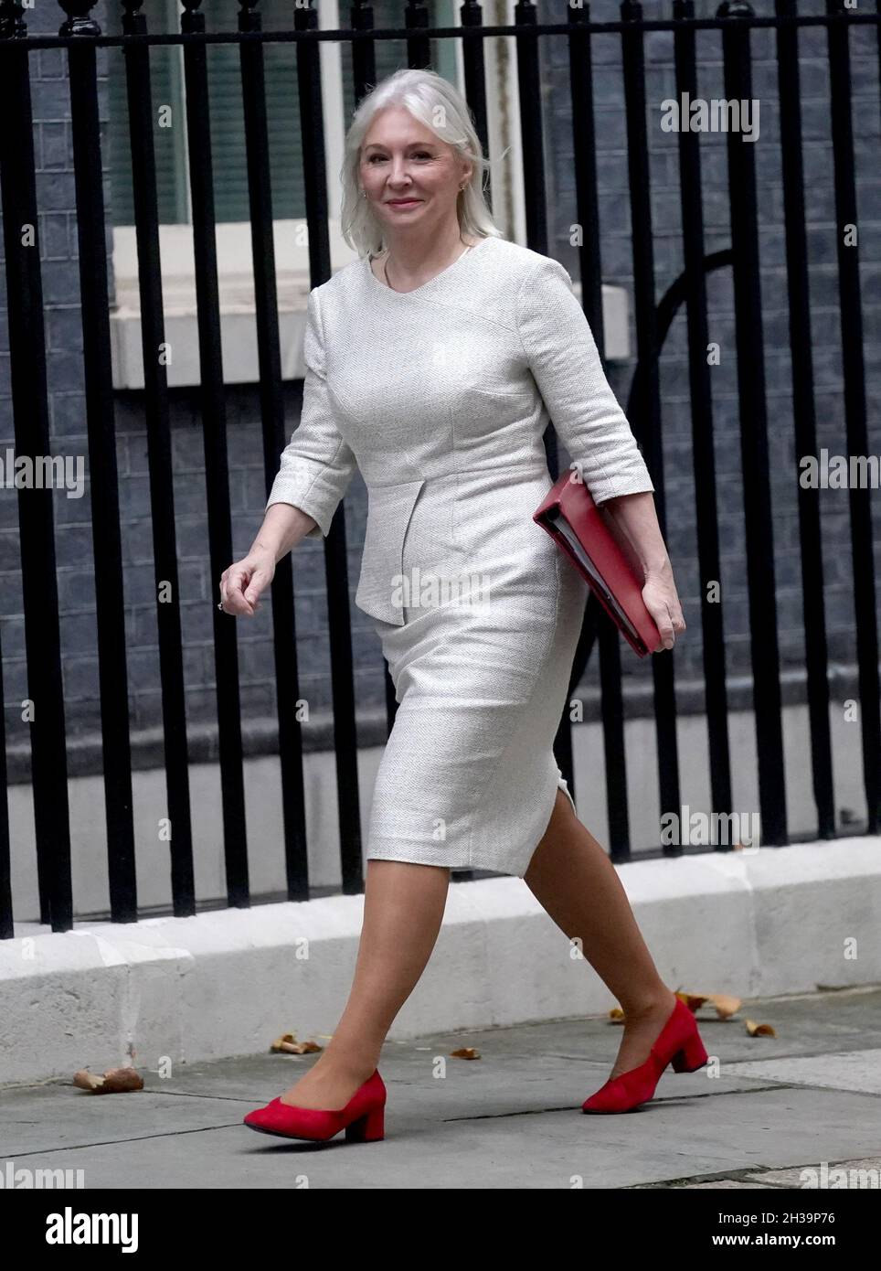 Culture Secretary Nadine Dorries arriving in Downing Street, London, to ...