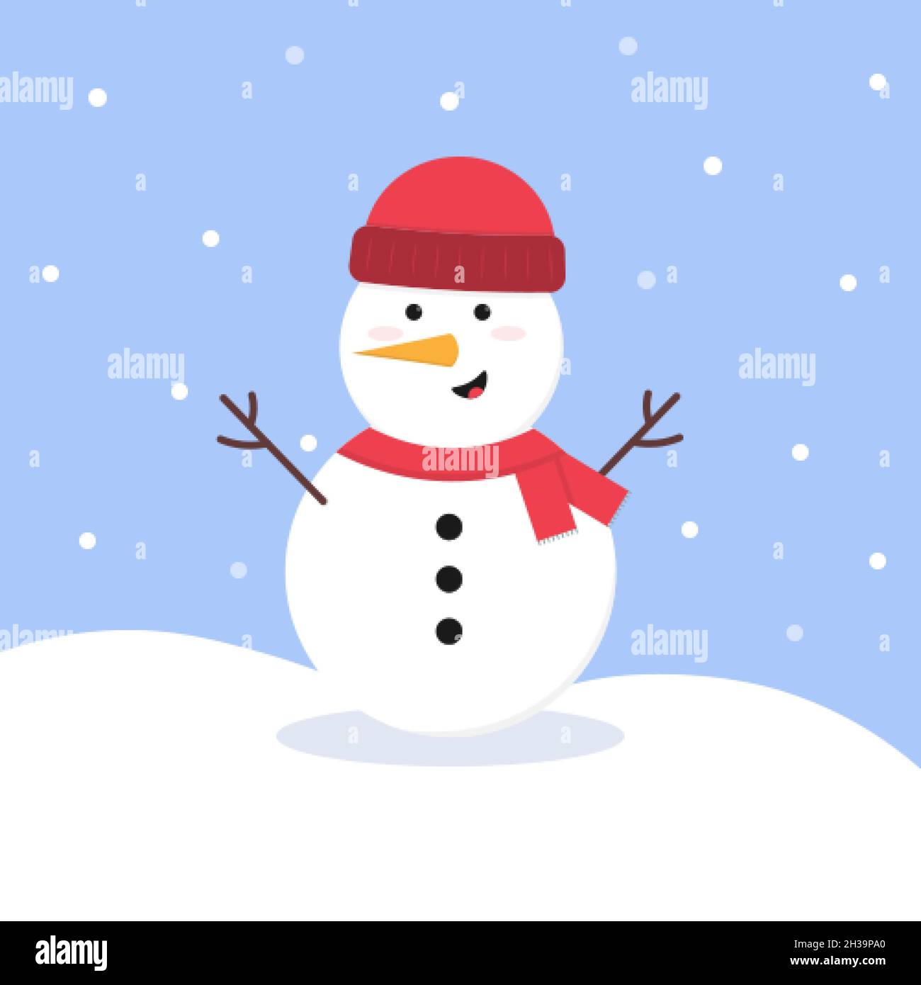 Snow cartoon figure hi-res stock photography and images - Alamy