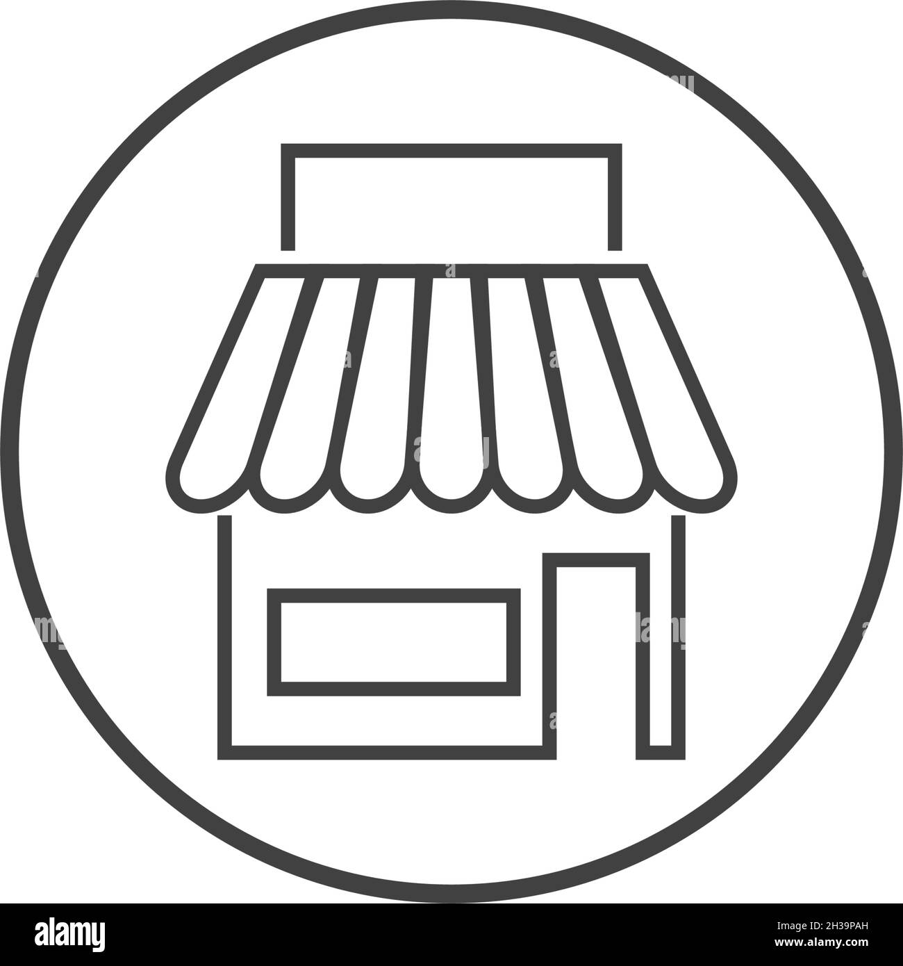 Storefront vector vectors Black and White Stock Photos & Images - Alamy