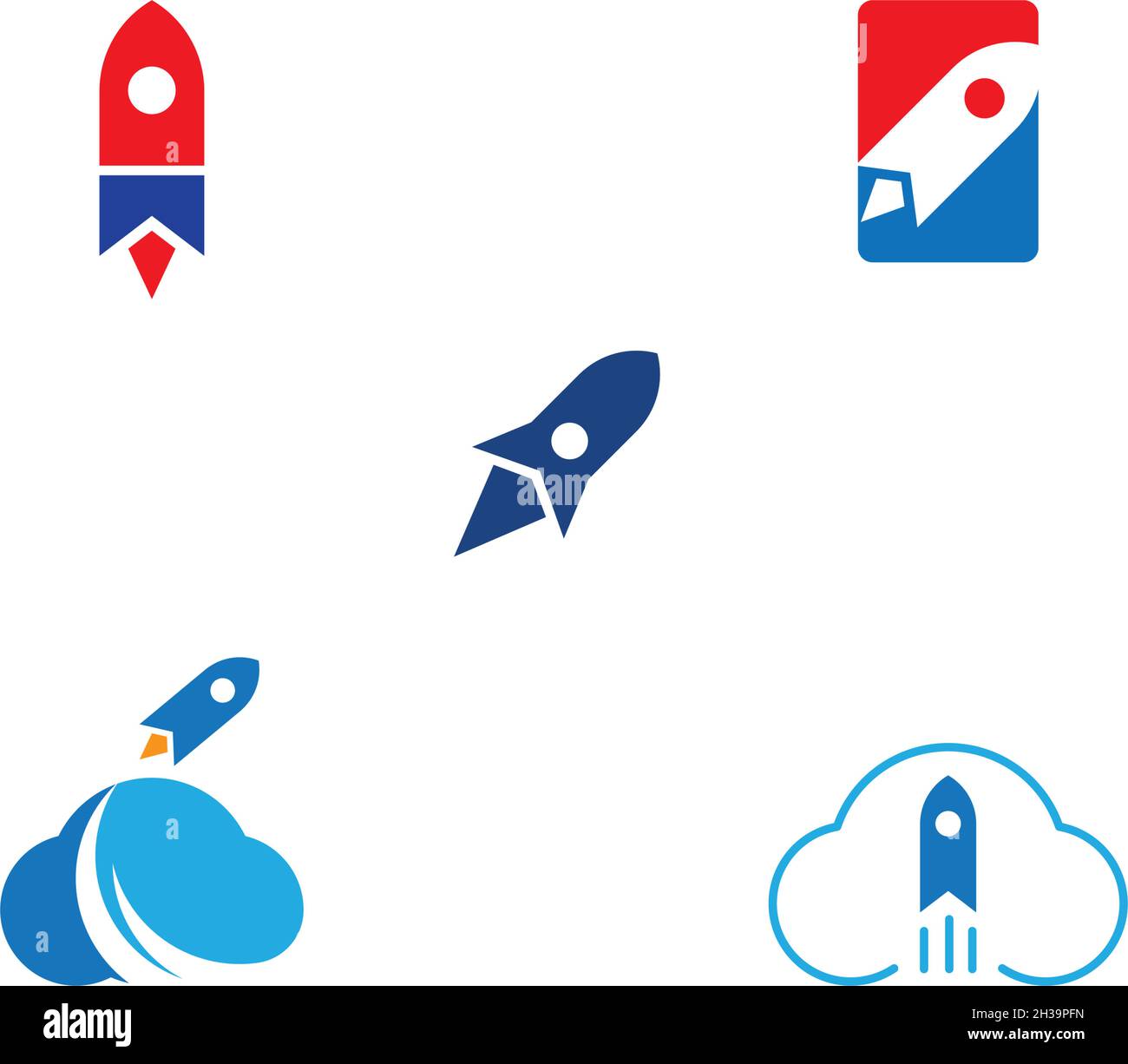 Rocket ilustration logo vector icon template Stock Vector Image & Art ...