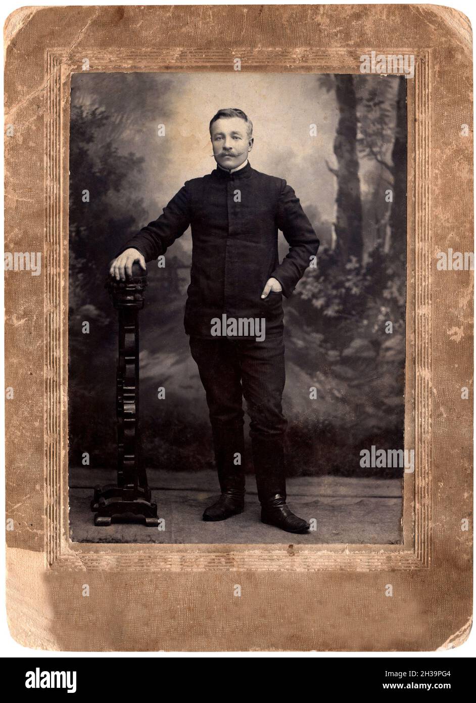 Vintage portrait of a men. The shot was taken around 1912 year Stock ...