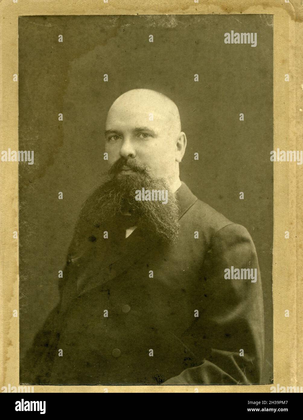 Vintage portrait of a men. The shot was taken around 1912 year Stock ...