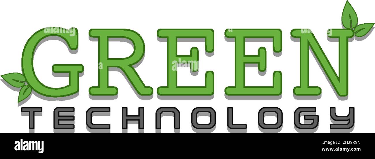 A green technology sign banner illustration Stock Vector Image & Art ...