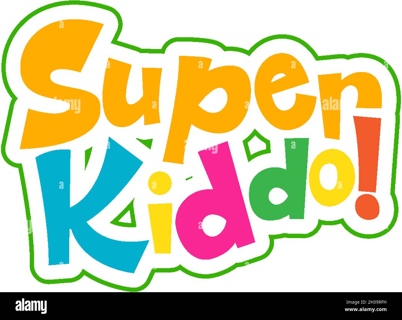 Super Kiddo logo text design illustration Stock Vector Image & Art - Alamy