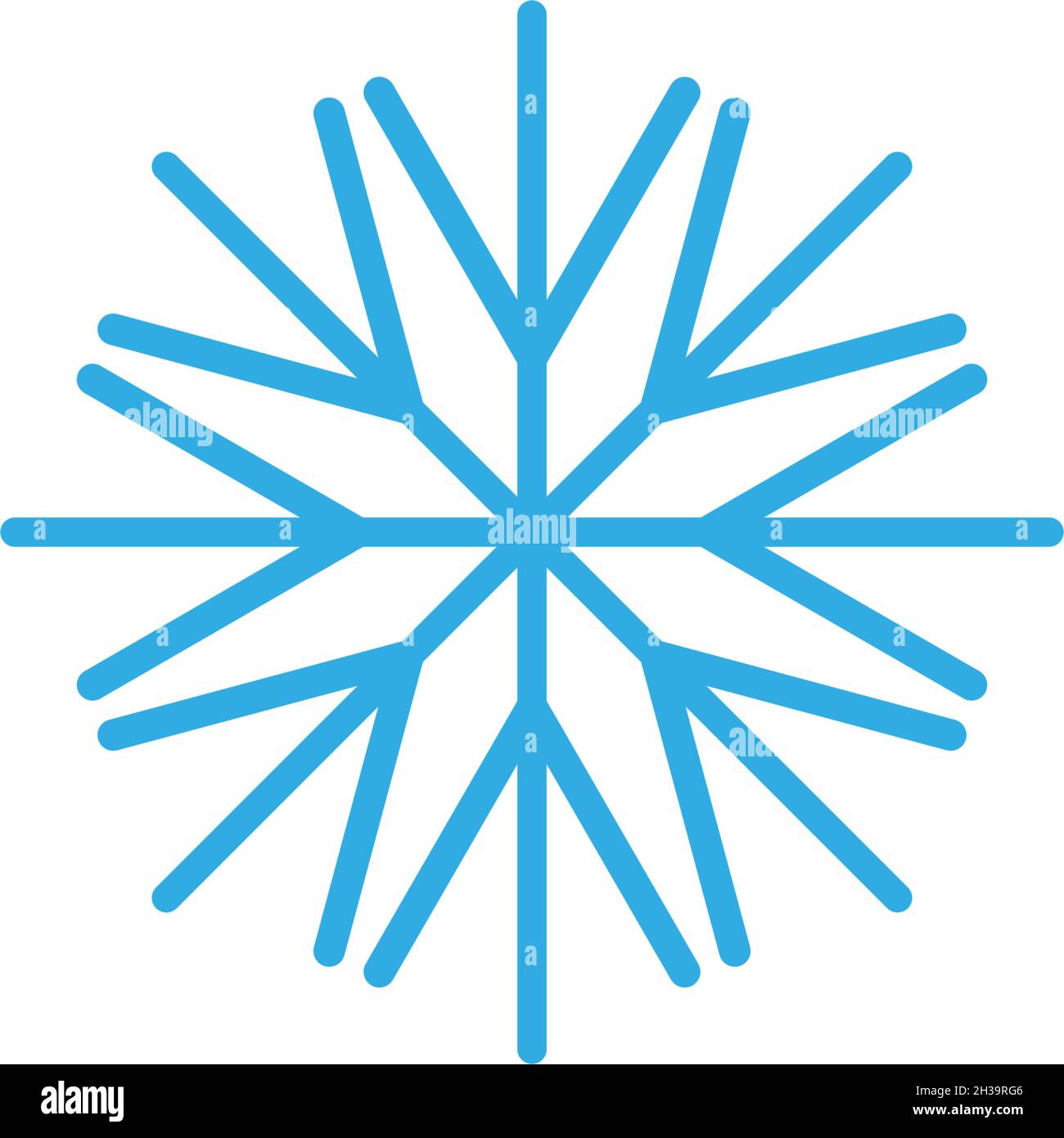 Snowflakes Logo ilustration vector Template Stock Vector Image & Art ...