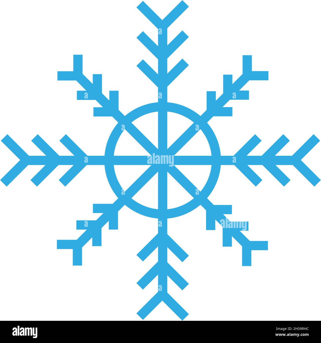 Snowflakes Logo ilustration vector Template Stock Vector Image & Art ...