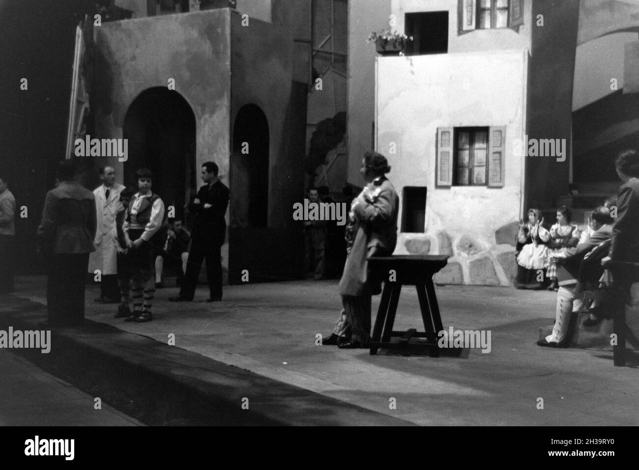 Aufführung im Opernhaus in Rom; Italien 1940er Jahre. Performance in ...