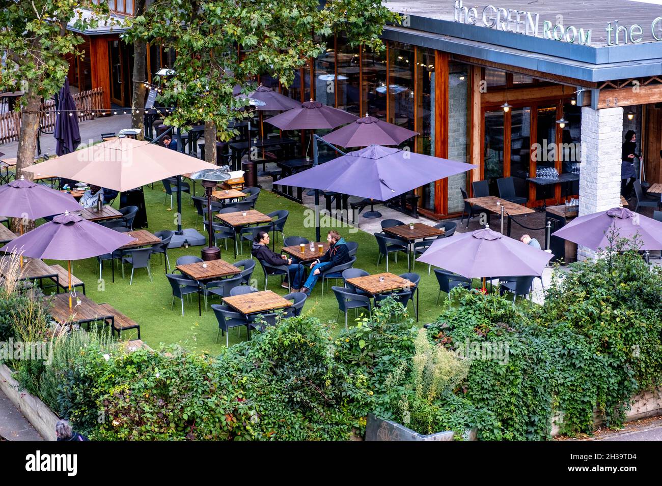 The Crew Room Cafe Bar In South Bank Waterloo With A Few Customers ...