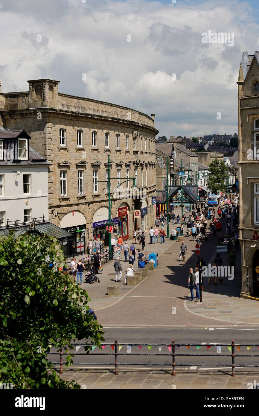 Spa town of Buxton Peak District Derbyshire England Stock Photo - Alamy