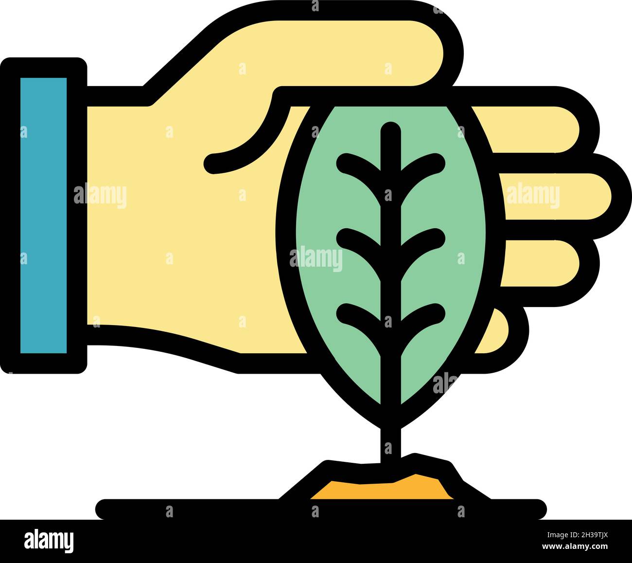 Keep Plant Growing Icon Outline Keep Plant Growing Vector Icon Color