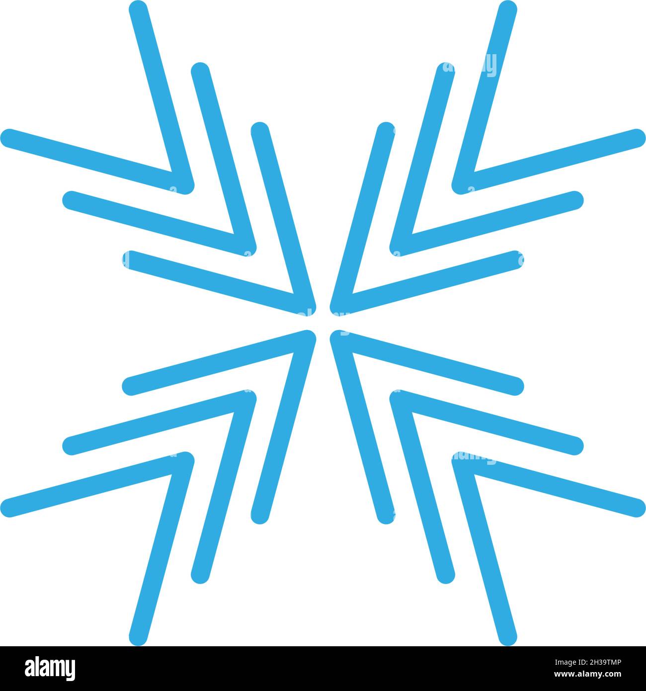 Snowflakes Logo ilustration vector Template Stock Vector Image & Art ...