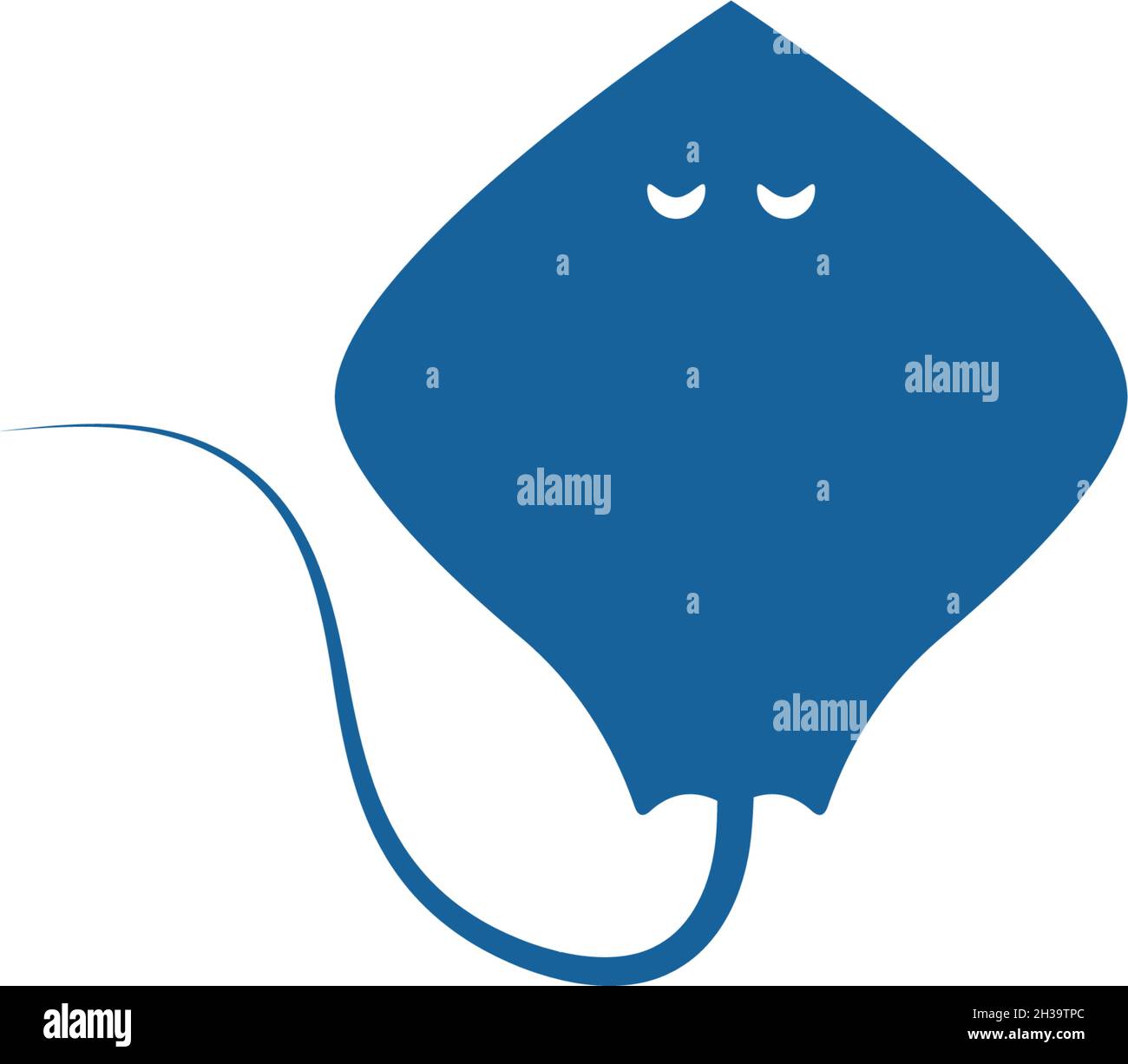 Stingray logo ilustration vector flat design template Stock Vector ...