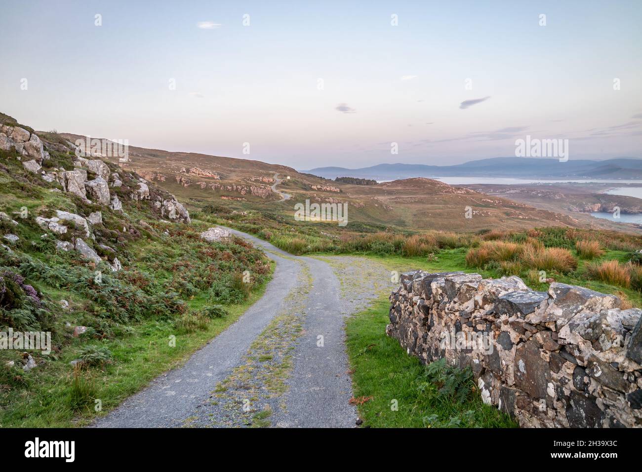 The coastal single track road between Meenacross and Crohy Head south ...