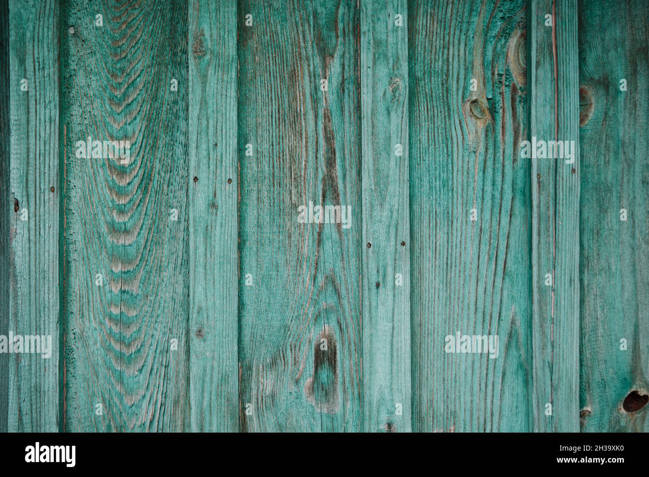 Background image of old green wooden boards Stock Photo - Alamy