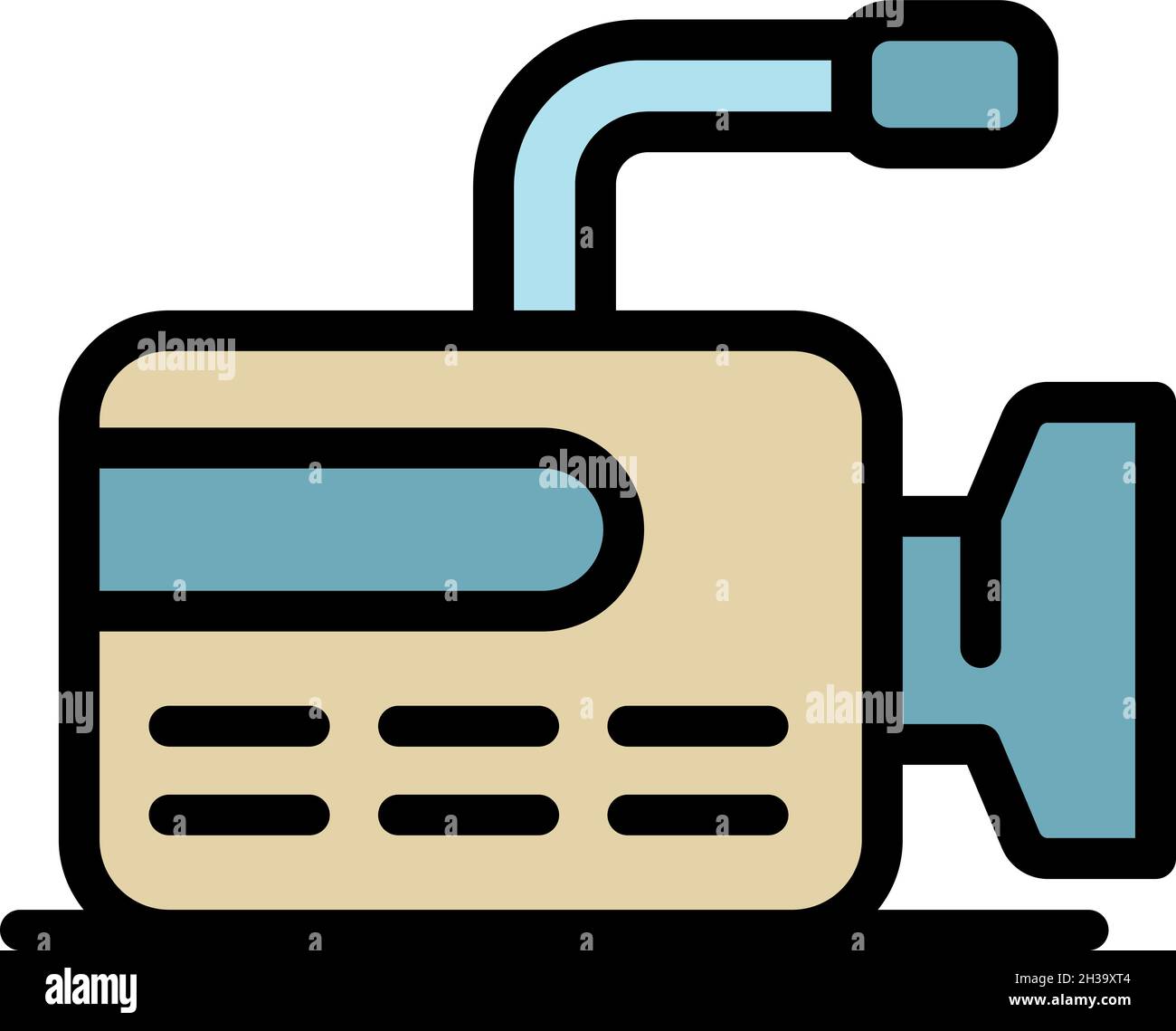 Professional video camera icon. Outline professional video camera ...