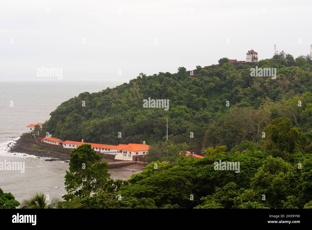 Candolim Goa India- August 8 2021: Portuguese era Lower Aguada Fort and ...