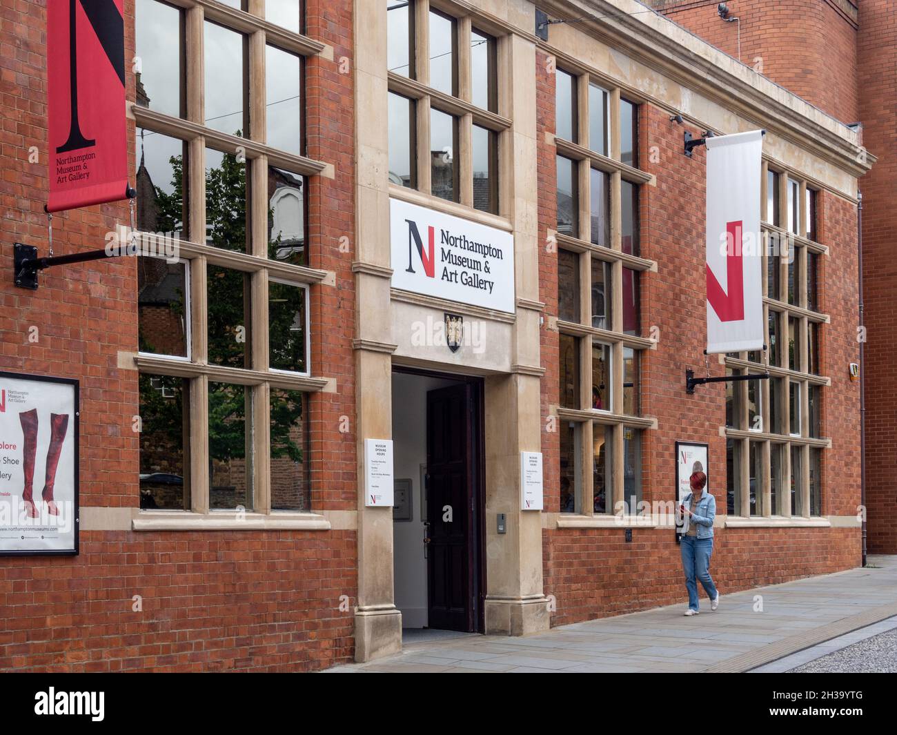 Frontage of Northampton Museum, and Art Gallery, Northampton, UK ...