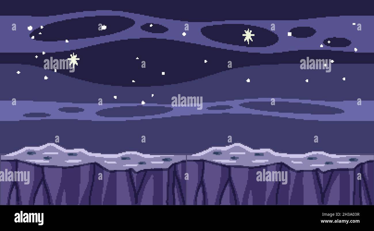 Fantasy outer space scene in cartoon style illustration Stock Vector ...